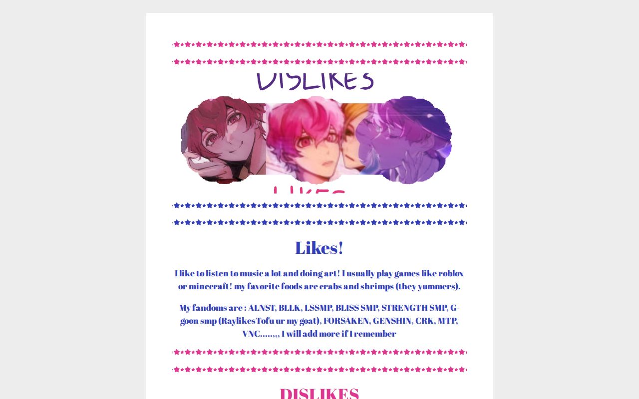 Likes&dislikes